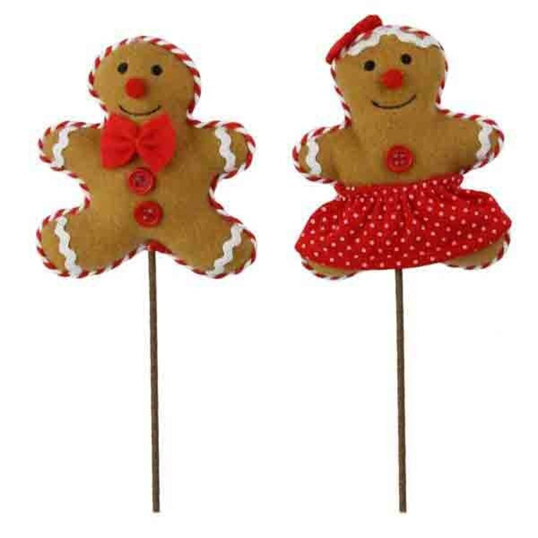4 Gingerbread People Picks XS1108 - Etsy