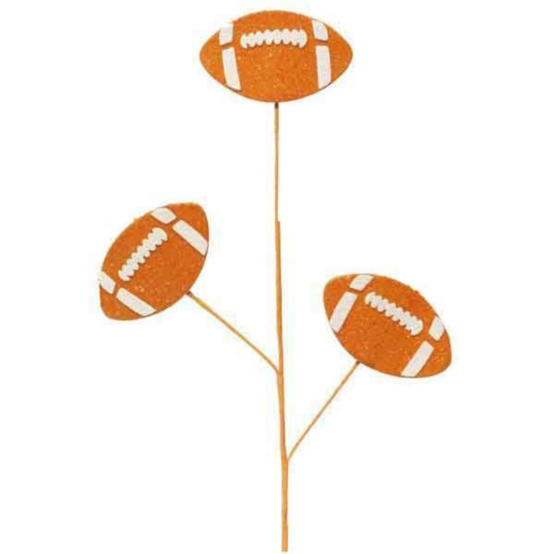 24 Orange White Football Spray MZ185254 - Etsy