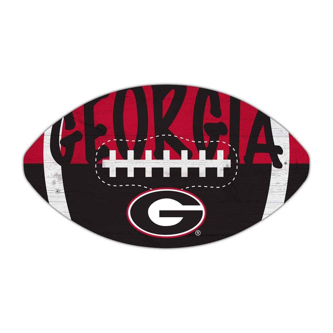 Georgia Bulldogs Color Football Sign - Officially Licensed Product W ...