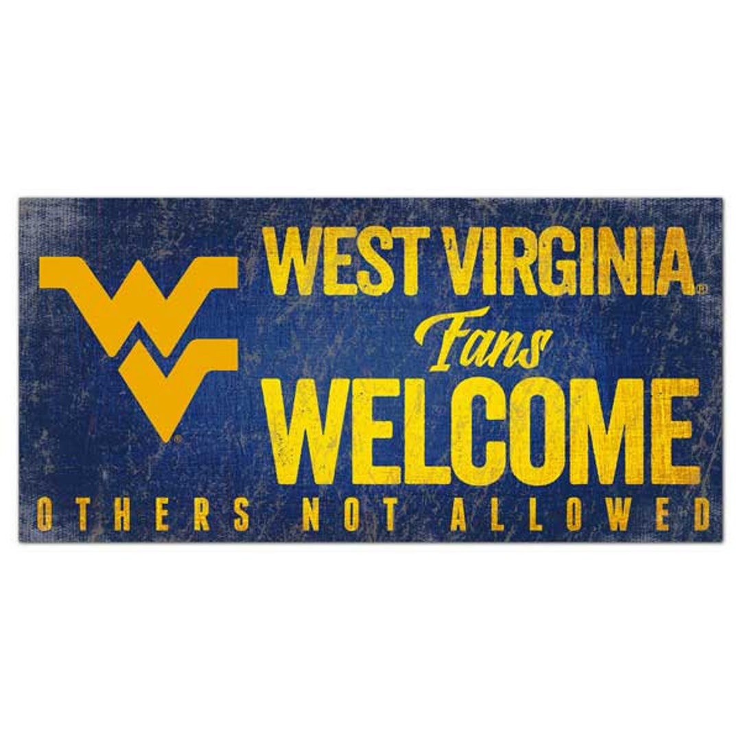 WVU Fan Sign Officially Licensed Product W/hologram - Etsy