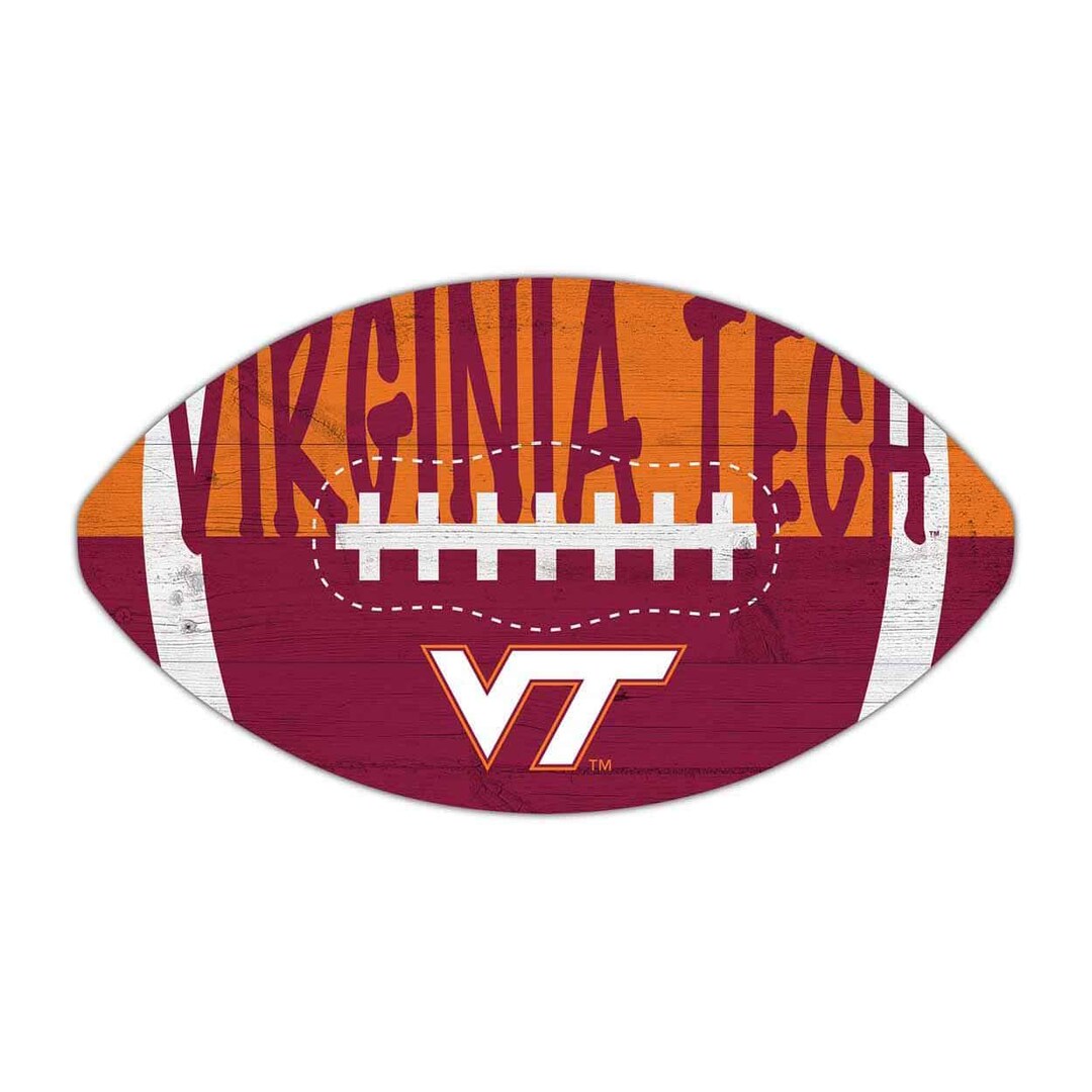 Virginia Tech Color Football Sign - Officially Licensed Product W ...