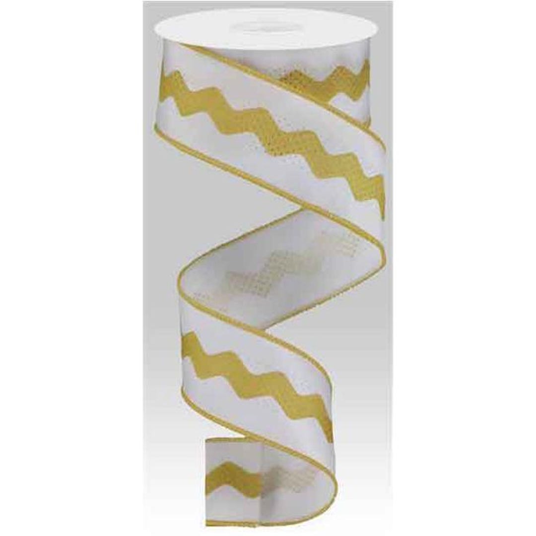 1.5" Gold Ric Rac Ribbon - 10 Yards RG2031M3 - Wired - Etsy