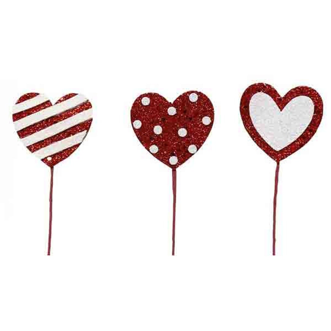 16 Valentine Heart Picks HV0253 - Etsy