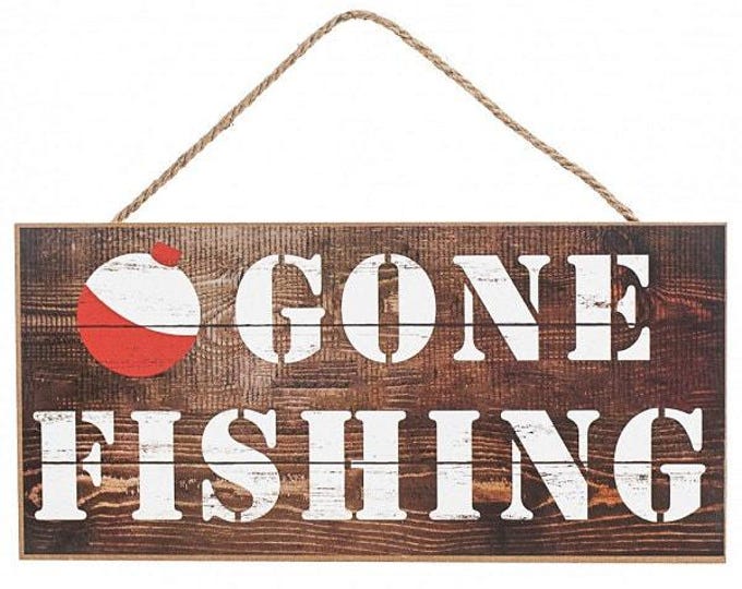 Gone Fishing Sign AP8293 - Etsy