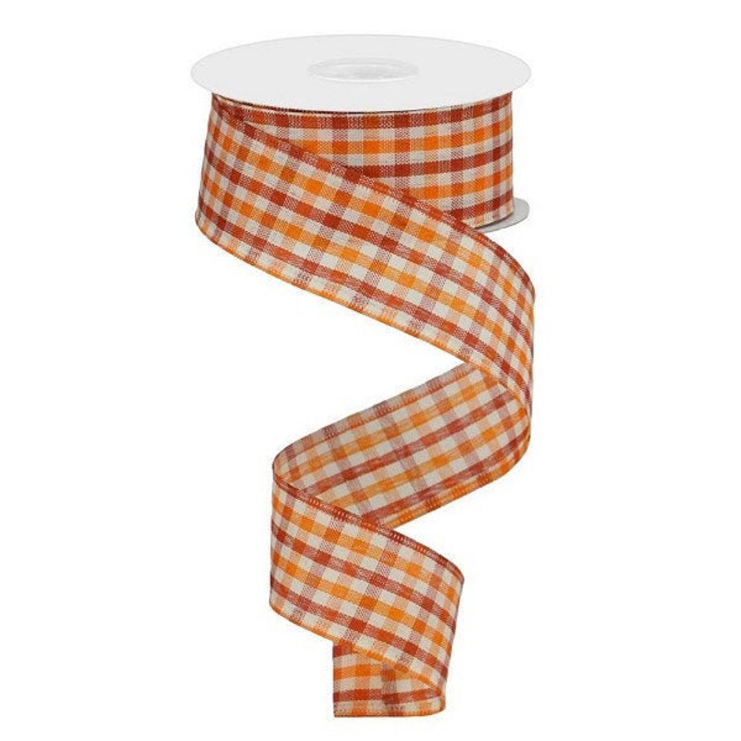 1.5x10yds Thanksgiving Gingham Ribbon RGA1102K7 - Etsy