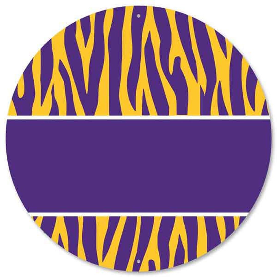 LSU Tigers Round Sign MD089840 - Etsy
