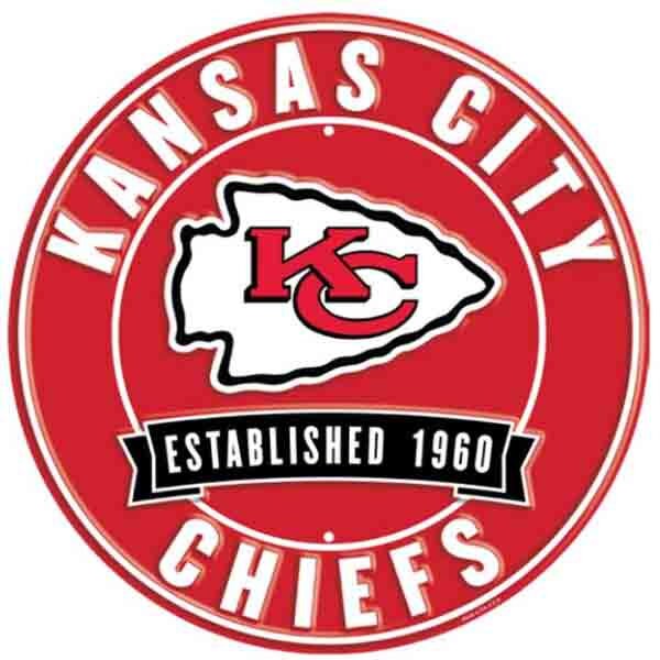 Round Wood Kc Chiefs Sign - Etsy