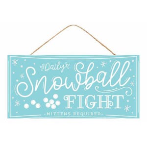 Snowball Fight Sign AP787060 - Etsy