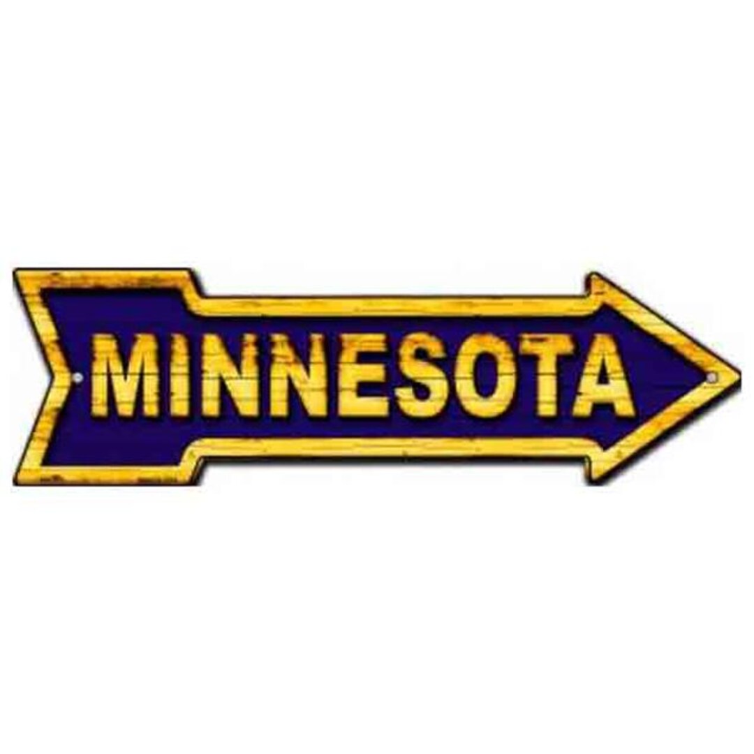 Minnesota Arrow Sign - Etsy