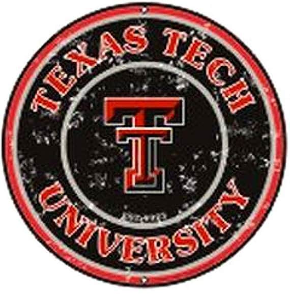12 Inch Texas Tech Round Sign Aluminum | Etsy