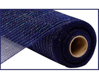 Navy Blue Deco Mesh 10 Inch, Navy Blue Deco Mesh, Deco Mesh for Wreath ...