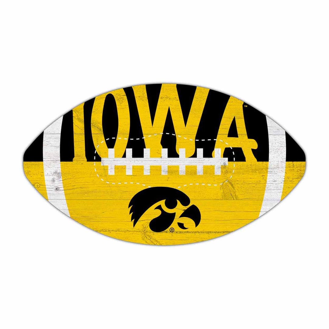 Iowa Hawkeyes Color Football Sign - Officially Licensed Product W ...