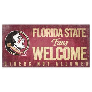 Florida State Sign - Fans Welcome - Officially Licensed Product W ...