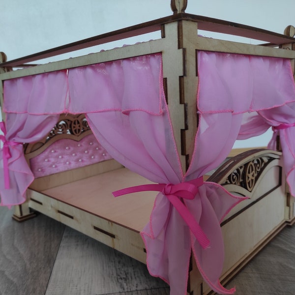 Wooden Doll Bed - Etsy