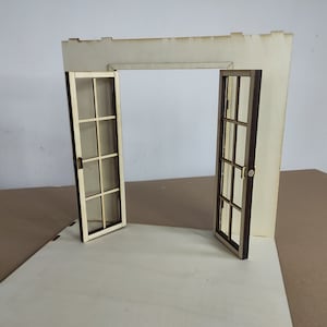 Miniature French Double Doors for Dollhouse – DIY 1\6 & 1\12 Scale - Etsy