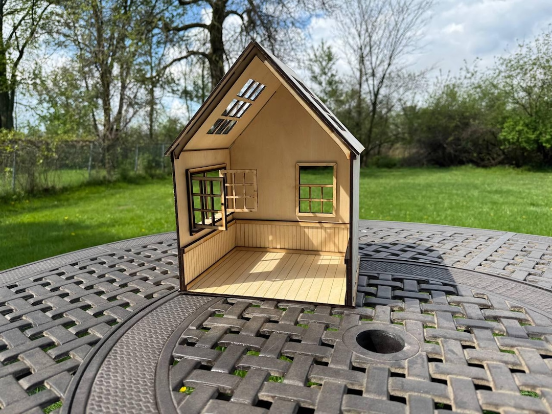 DIY Wooden Dollhouse Room Box – 1/12 & 1/6 Scale Miniature Display - Etsy