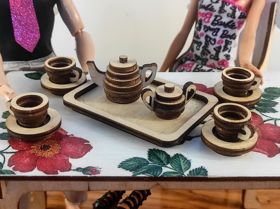 Miniature Dish Set 1/6 DIY Miniature Dishes 11 Items - Etsy