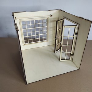 Miniature French Double Doors for Dollhouse – DIY 1\6 & 1\12 Scale - Etsy