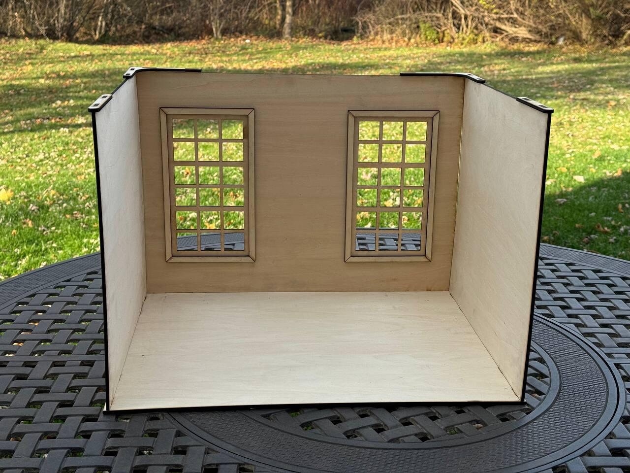 DIY Dollhouse Diorama Box With Windows, 1:6 & 1\12 Scale Miniature ...