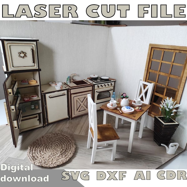 Laser Cut Miniature - Etsy