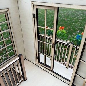 Dollhouse French Doors: 1/6 & 1/12 Scale Diorama Kit - Etsy