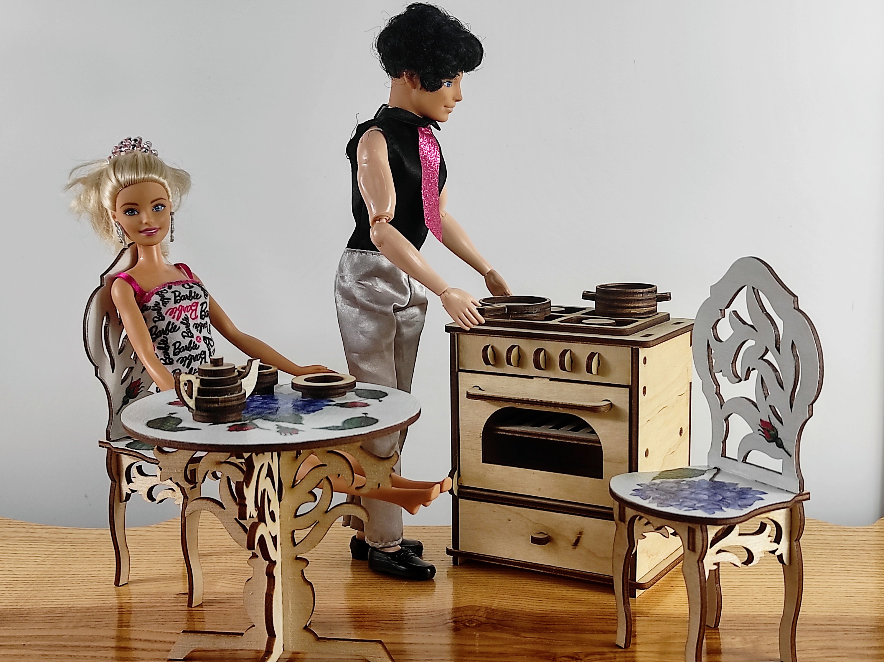 Doll House Kitchen Stove. Cooker for Barbie. Cooking Stove for | Etsy