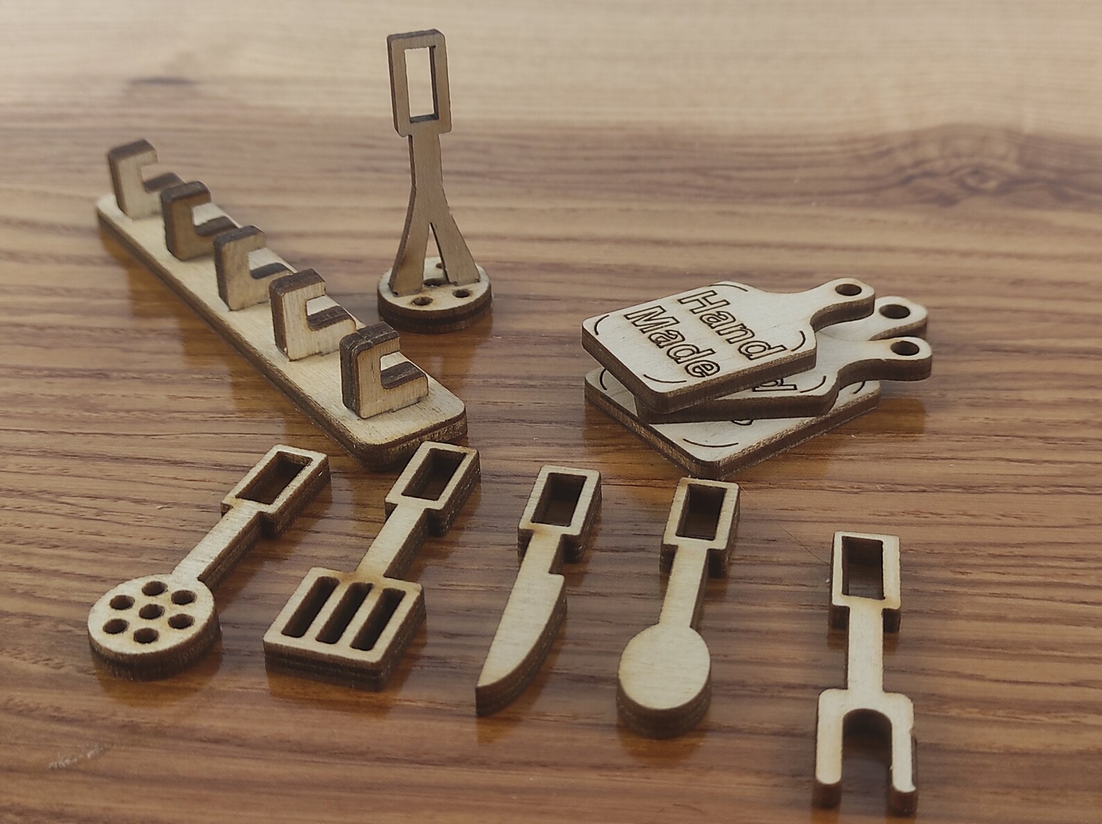 Miniature Kitchen Tools Set, 1/6 Scale, for Dollhouse and 12-inch Dolls ...