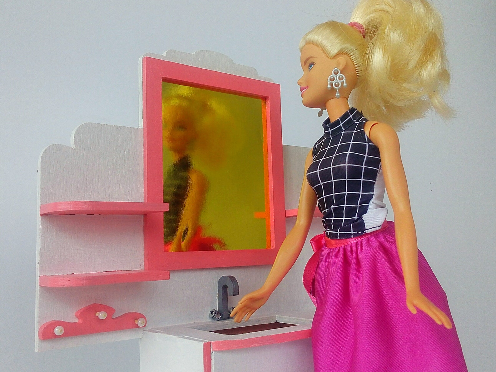 Bathroom Set For Barbiе Furniture For 12 Inch Doll Barbie Etsy
