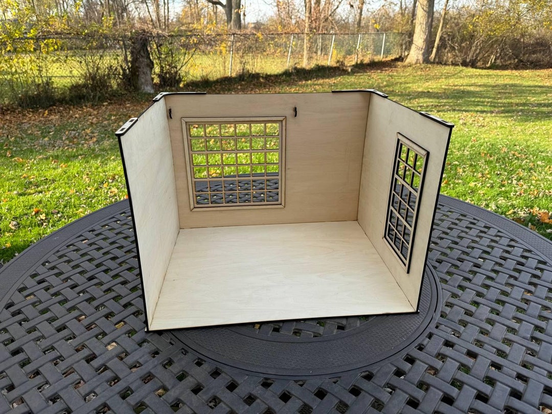 Dollhouse Room Box 1/6 Scale With Large Windows - DIY Doll Diorama - Etsy