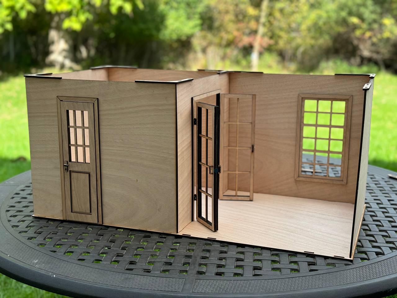 Stackable Dollhouse Room Box 1/6 & 1/12 Scale – Modular Diorama for ...