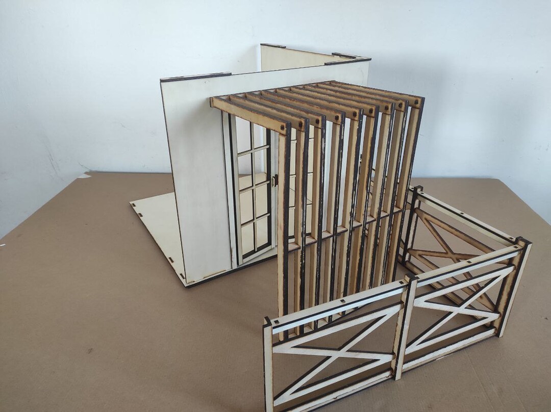 Pergola for Dollhouse Scale 1/6. DIY Miniature Pergola for Dollhouse ...