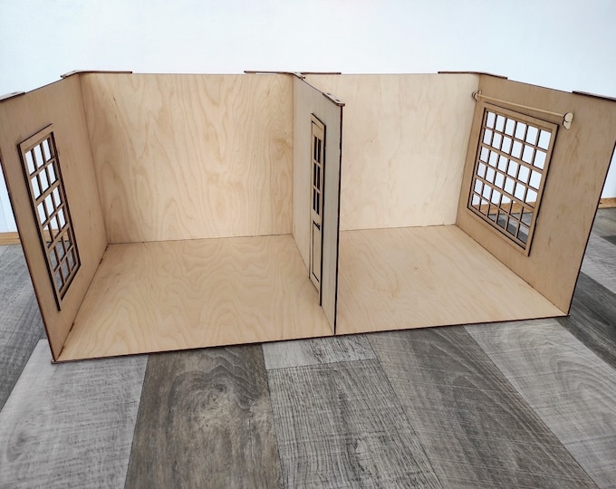 Dollhouse Miniature Room Box DIY. Stackable Dollhouse Room Box. 12 Inch ...