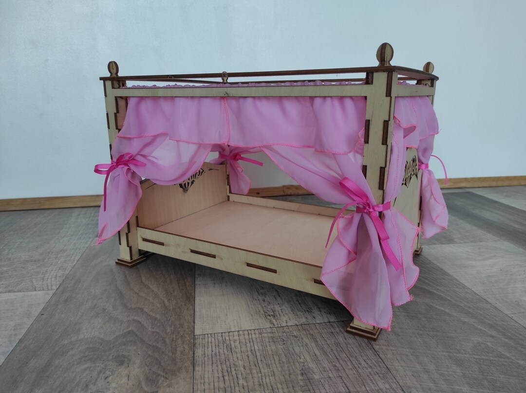 DIY Doll Bed. DIY Dollhouse Bed. Dollhouse Bedroom Furniture. Dollhouse ...