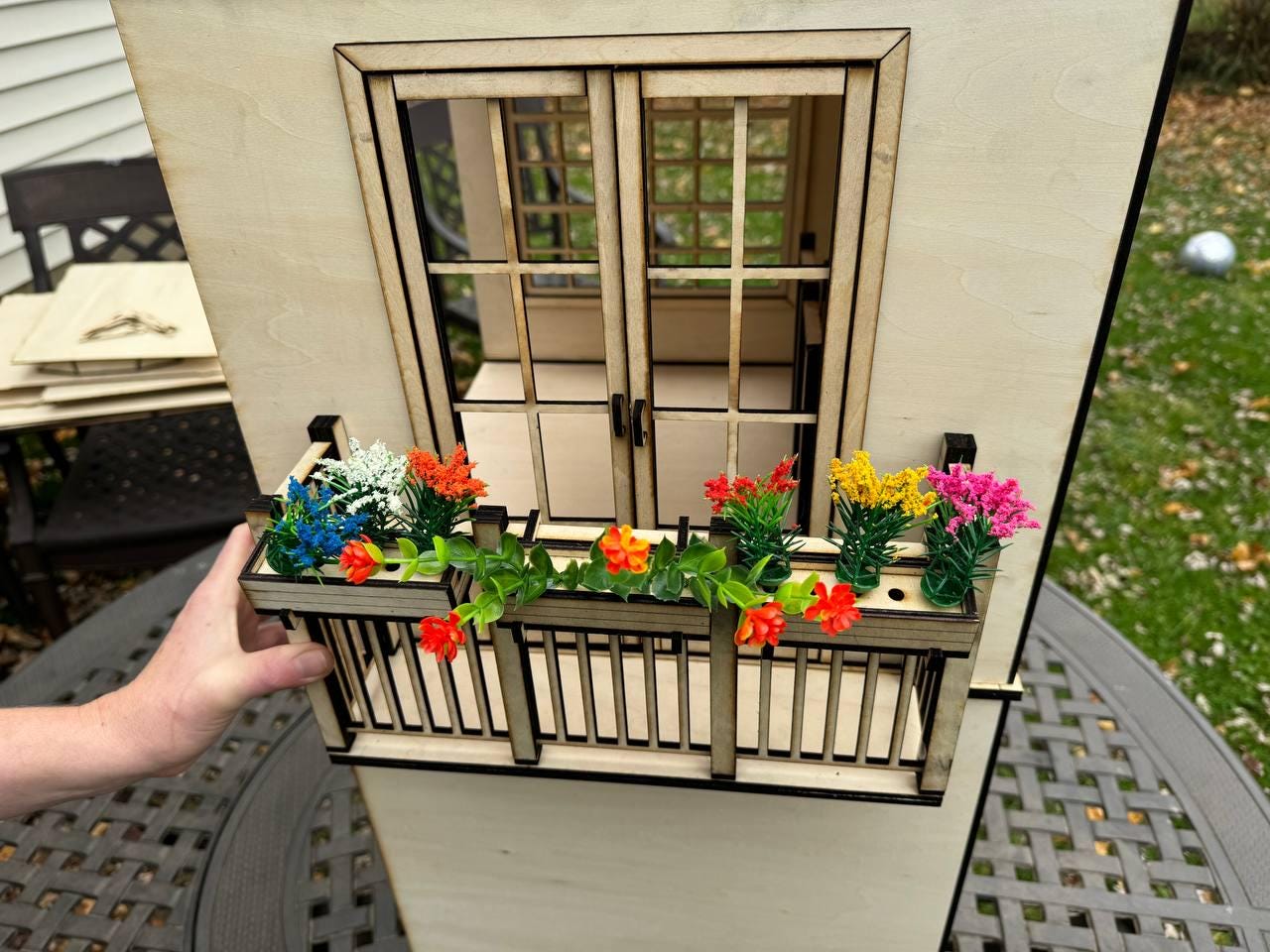 DIY Balcony for Dollhouses & Stackable Room Boxes | 1:6, 1\12 Scale ...
