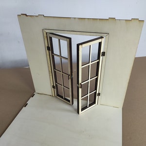 Miniature French Double Doors for Dollhouse – DIY 1\6 & 1\12 Scale - Etsy