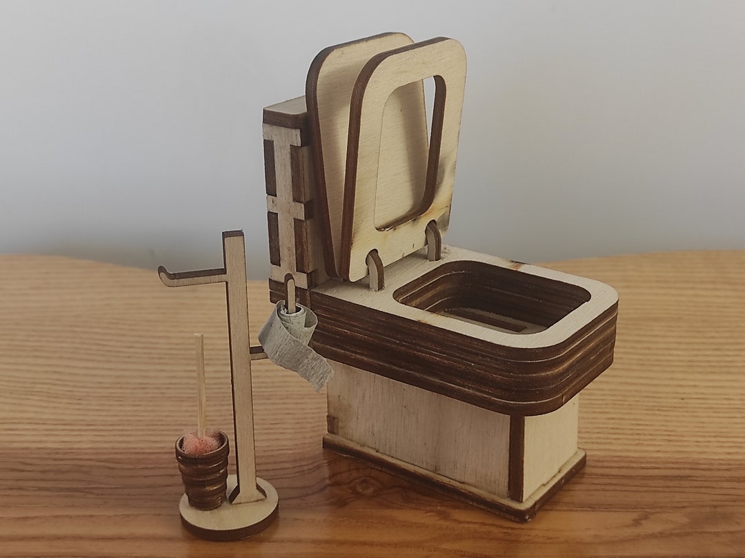Miniature Toilet 1/6 Miniature Rack for Toilet Paper and - Etsy