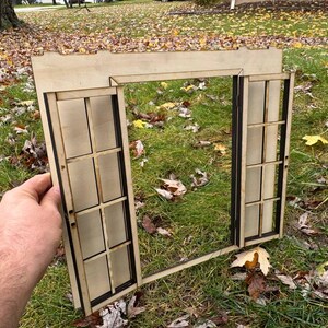 Dollhouse French Doors: 1/6 & 1/12 Scale Diorama Kit - Etsy