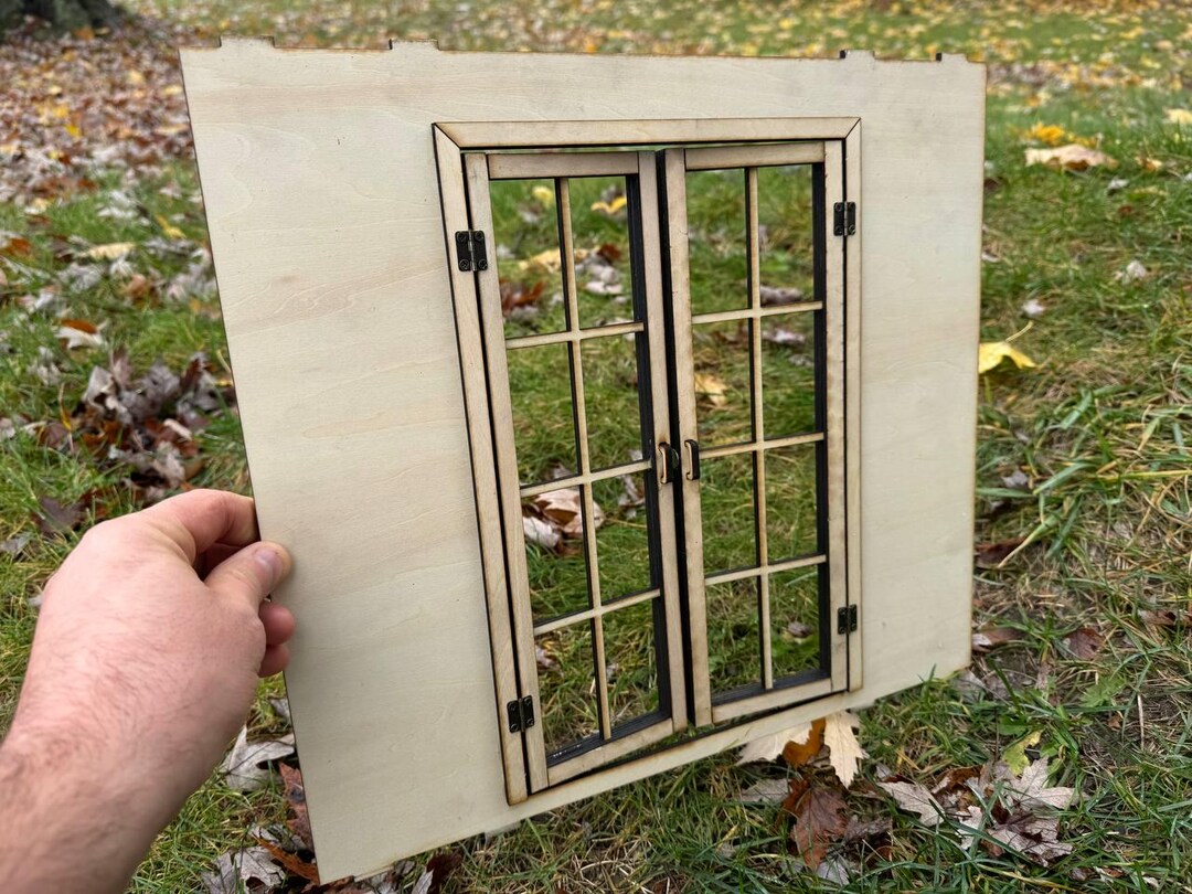 Dollhouse French Doors: 1/6 & 1/12 Scale Diorama Kit - Etsy