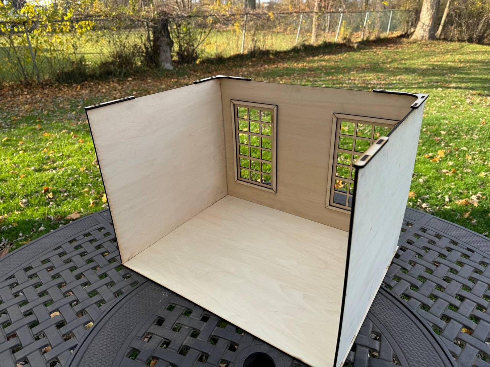 DIY Dollhouse Diorama Box With Windows, 1:6 & 1\12 Scale Miniature ...