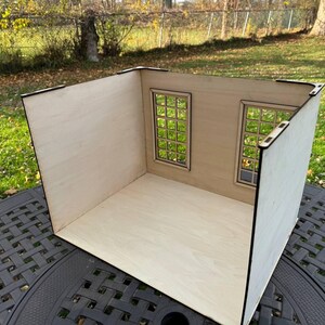 DIY Dollhouse Diorama Box With Windows, 1:6 Scale Miniature Photo ...