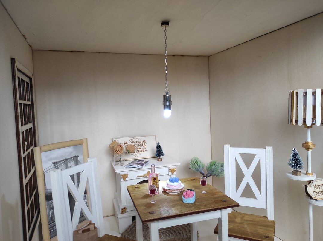 Tiny LED Pendant Light for Dollhouse Ceiling. Miniature LED Lights for ...