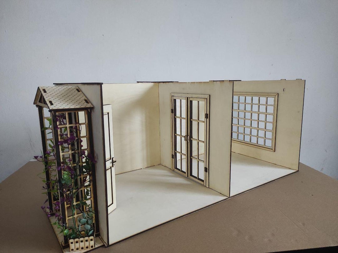 Miniature French Double Doors for Dollhouse – DIY 1\6 & 1\12 Scale - Etsy