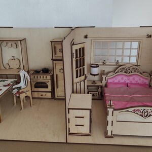 Dollhouse Miniature Room Box DIY. Stackable Dollhouse Room Box. Doll ...