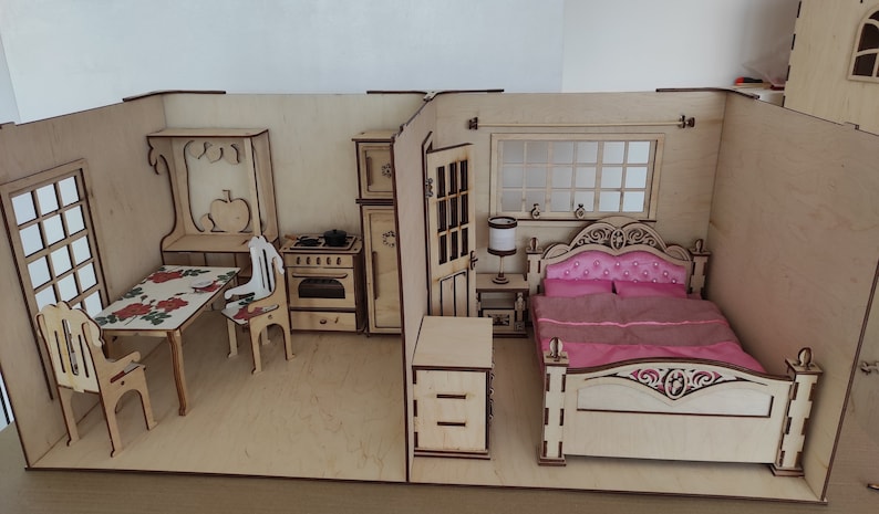 Dollhouse Miniature Room Box DIY. Stackable Dollhouse Room - Etsy