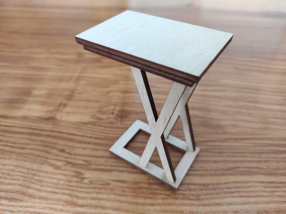 Miniature Table Dollhouse. Table for 12 Inch Dolls. Dollhouse Furniture ...