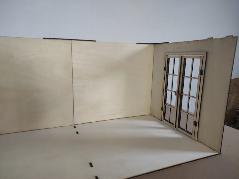 DIY Dollhouse Wall: Stackable Miniature Room Interior (1/6 & 1/12 Scale ...