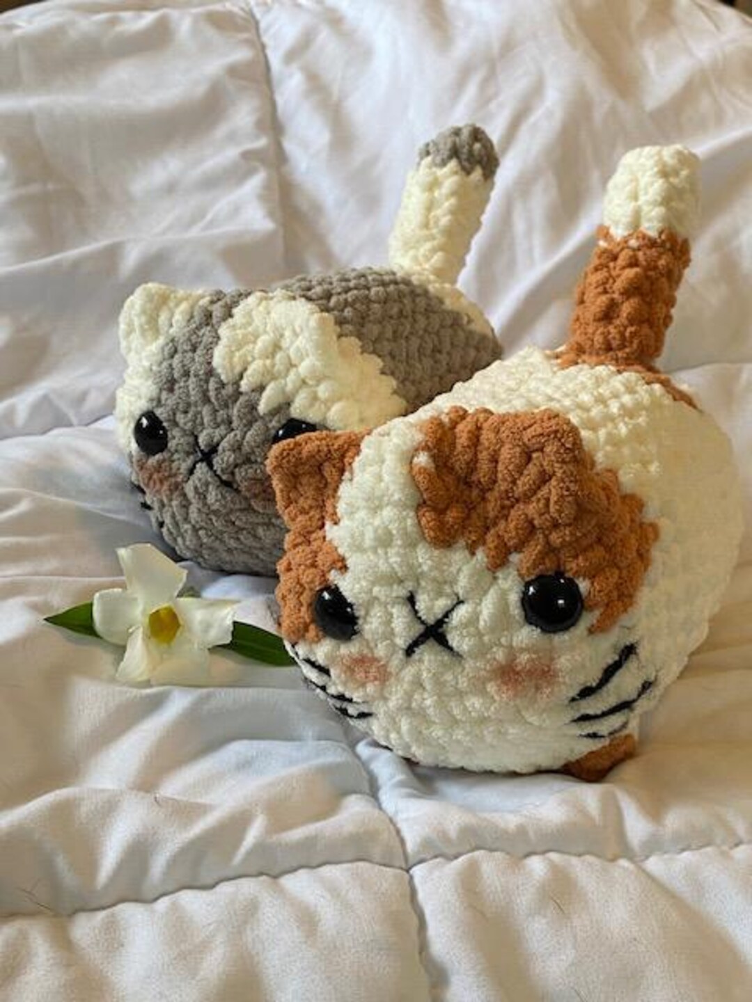 Crochet Cat Plushie | Cute Handmade Stuffed Animal | Amigurumi Cats - Etsy