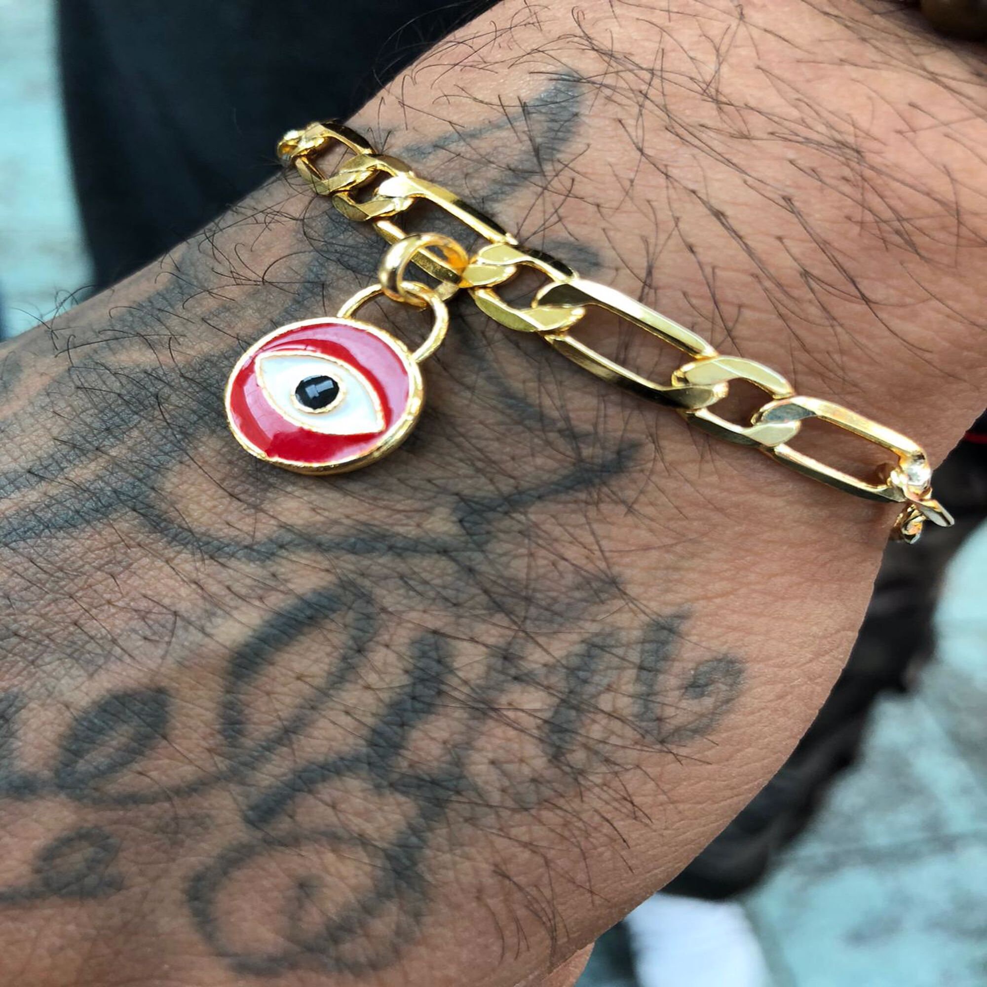 Bracelet Red Evil Eye Dangle Bracelet Protection Handmade - Etsy