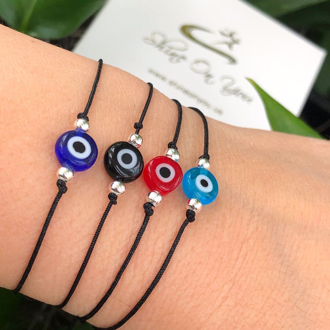 Bracelet Black String Evil Eye Bracelet Buy 3 Get 1 Free Handmade Lucky ...
