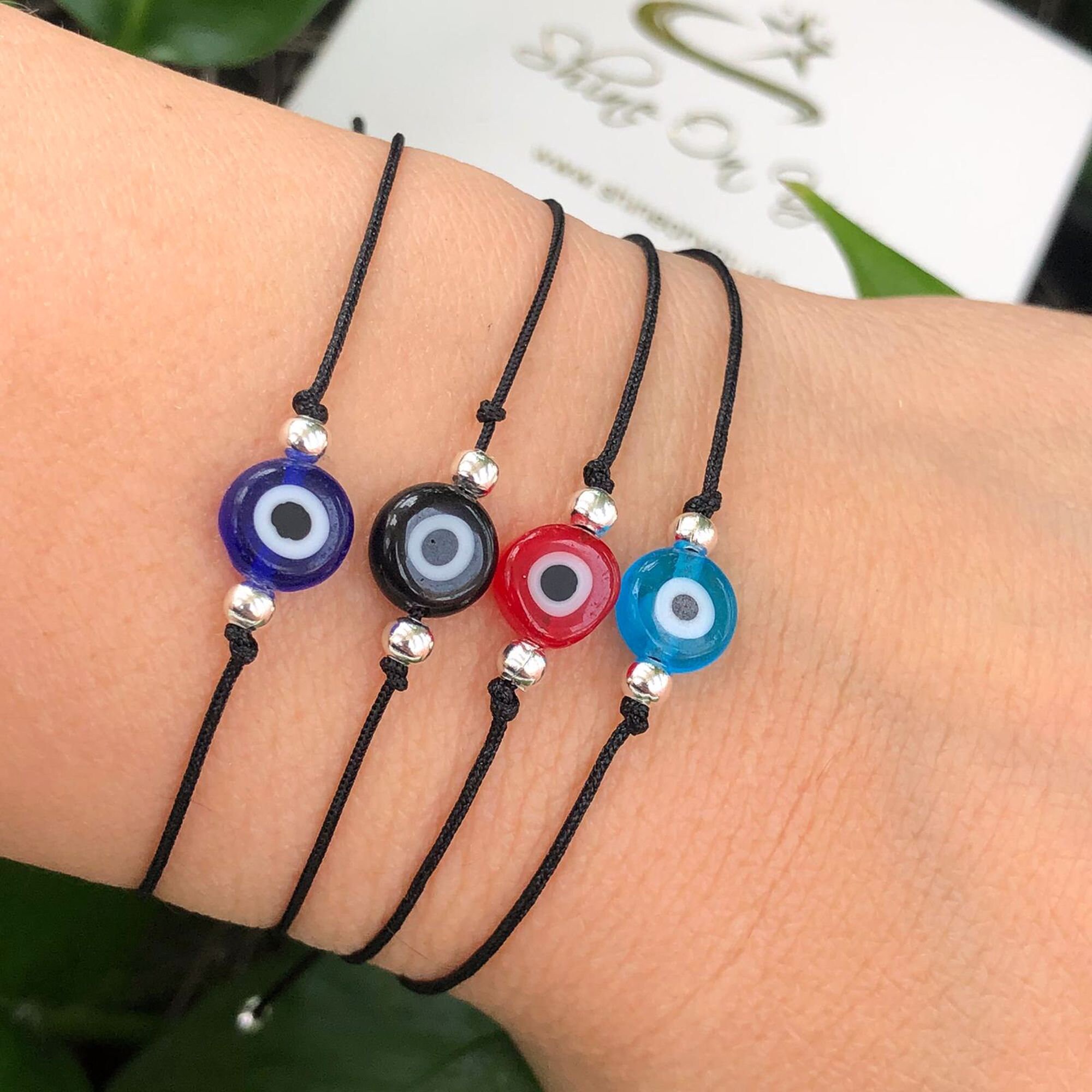 Bracelet Black String Evil Eye Bracelet Buy 3 Get 1 Free | Etsy